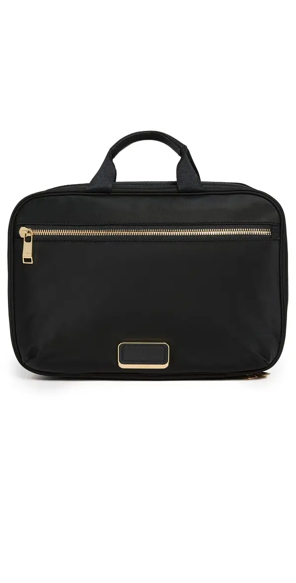 Tumi Madeline Cosmetic Bag - Black/gold