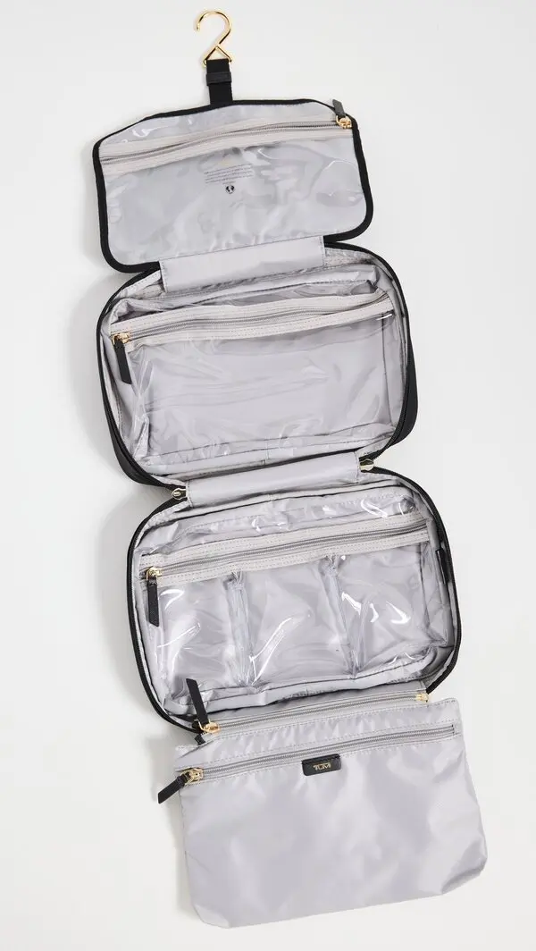 Tumi Madeline Cosmetic Bag - Black/gold