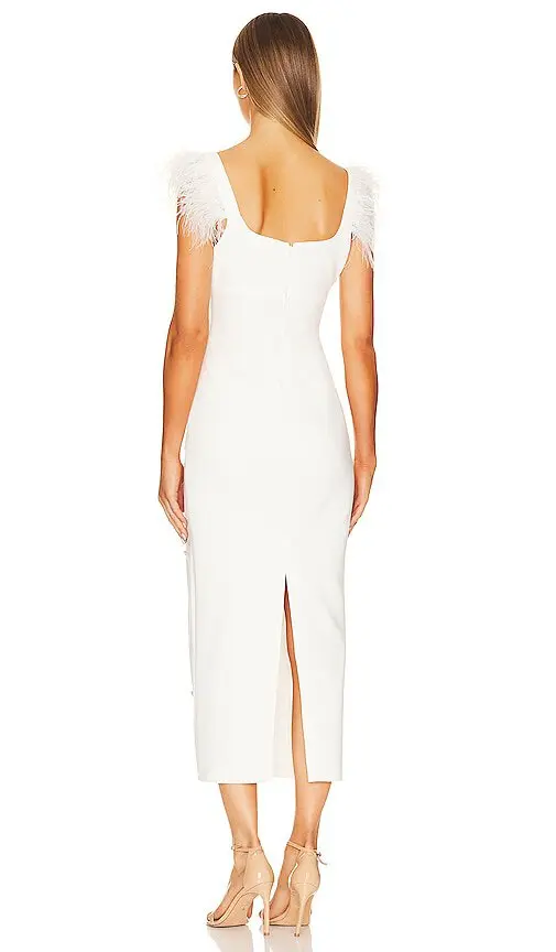 Likely Cameron Midi Dress in White - Size 0