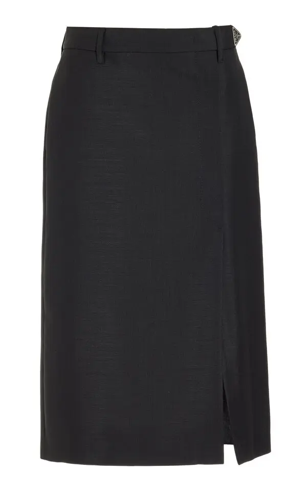 Prada Midi Skirt - Black