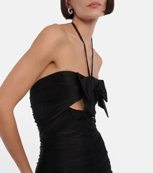 Alexandre Vauthier Halterneck Jersey Midi Dress