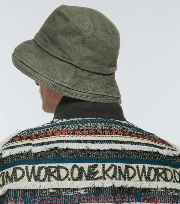 Sacai Denim Bucket Hat