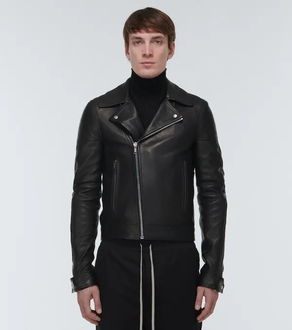 T*様 rick owens biker leather jacket Rick Owens Leather Biker Jacket In Black - 40% Off | Editorialist