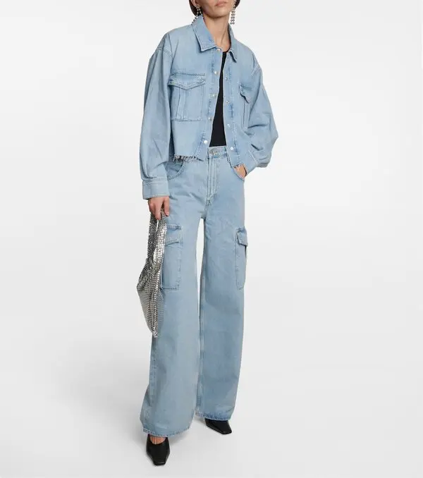 AGOLDE Minka Denim Cargo Pants - Blue