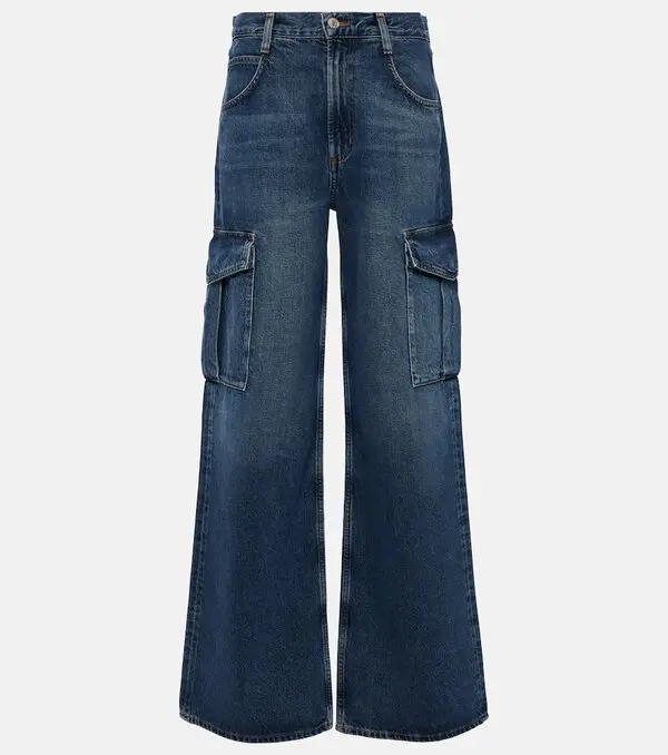 AGOLDE Minka Denim Cargo Pants - Blue