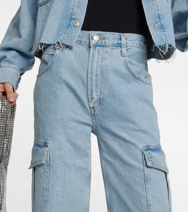 AGOLDE Minka Denim Cargo Pants - Blue