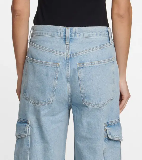 AGOLDE Minka Denim Cargo Pants - Blue
