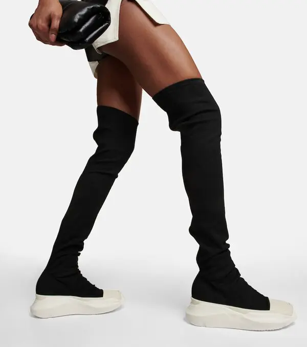 Rick Owens Stocking Denim Boots