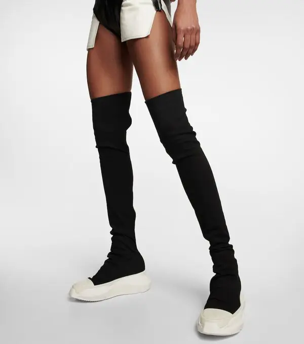 Rick Owens Stocking Denim Boots