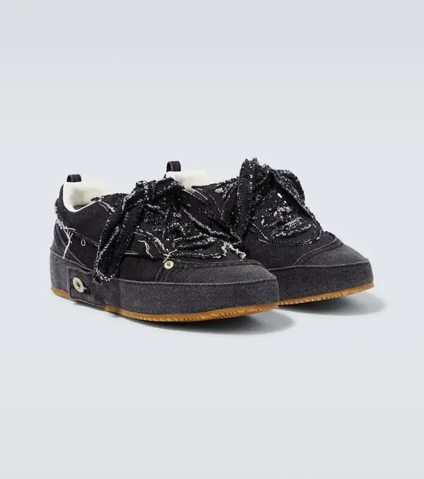 Loewe Deconstructed Denim Sneakers