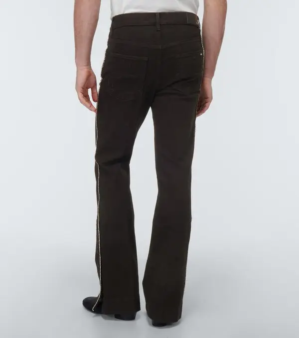 Amiri Embellished Bootcut Jeans