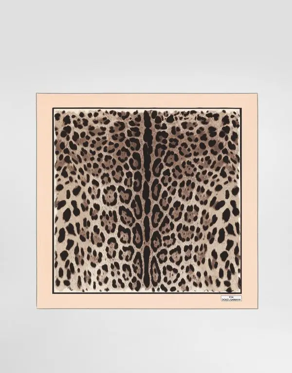 Dolce & Gabbana Leopard-print Twill Scarf - Animal Print