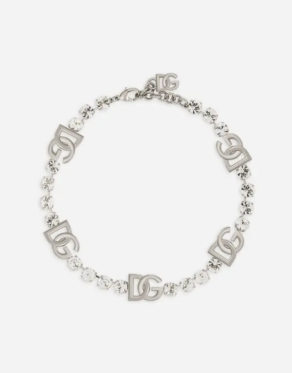 Dolce & Gabbana Rhinestone Necklace - Silver