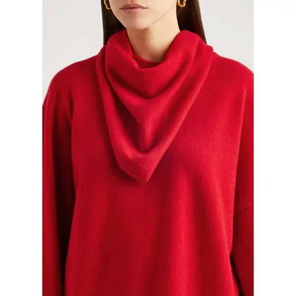 Extreme Cashmere X N°35 Cashmere-Blend Bandana - Red | Editorialist