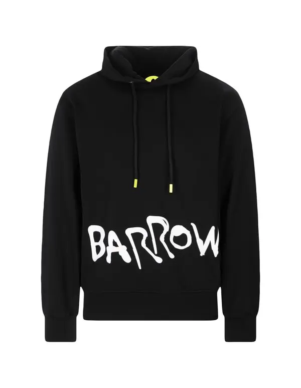 BARROW Black Hoodie With Graffiti Logo