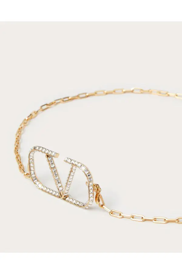 Valentino Garavani Vlogo Signature Chain Belt - Gold
