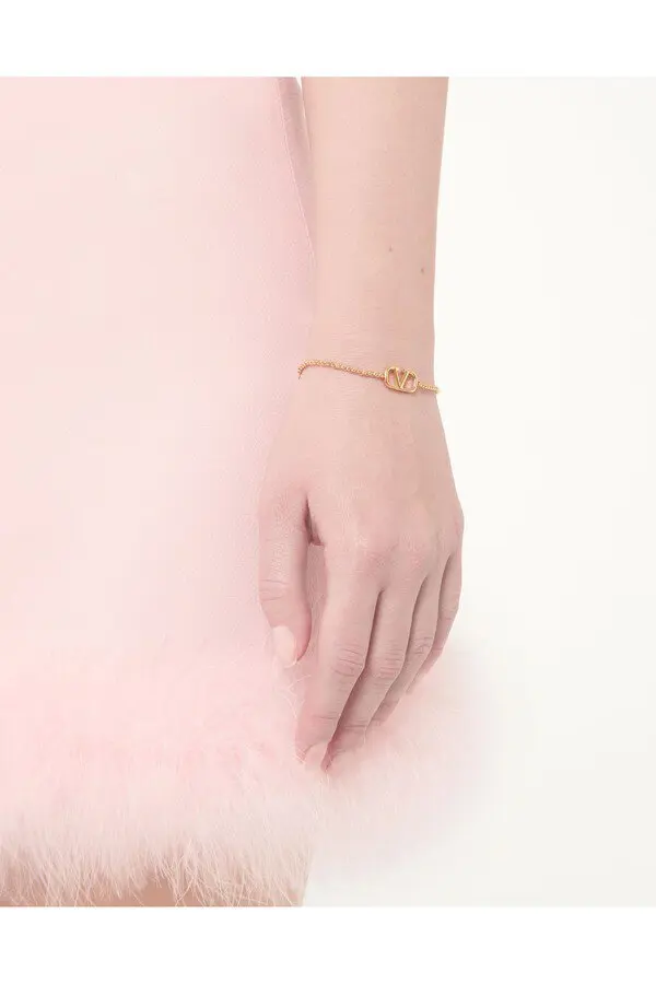 Valentino Garavani Vlogo Signature Metal Bracelet - Gold