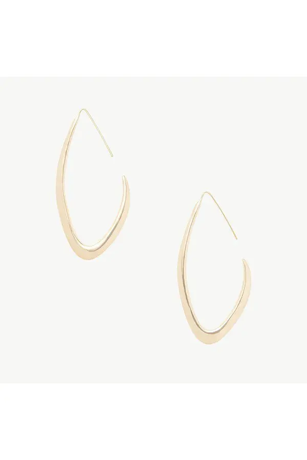 SOKO Tulla Outline Threader Earrings - Gold