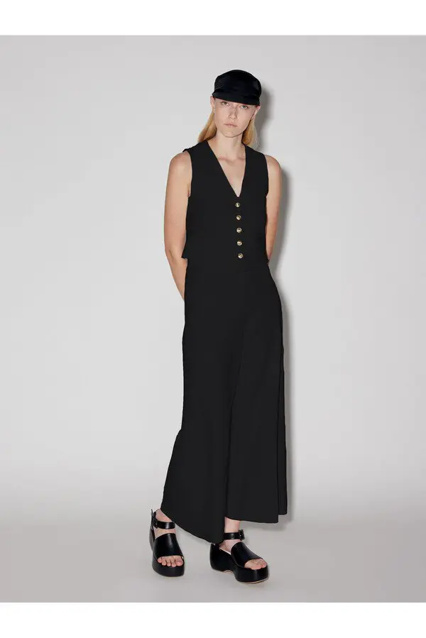 Rosetta Getty Tailored Vest - Black