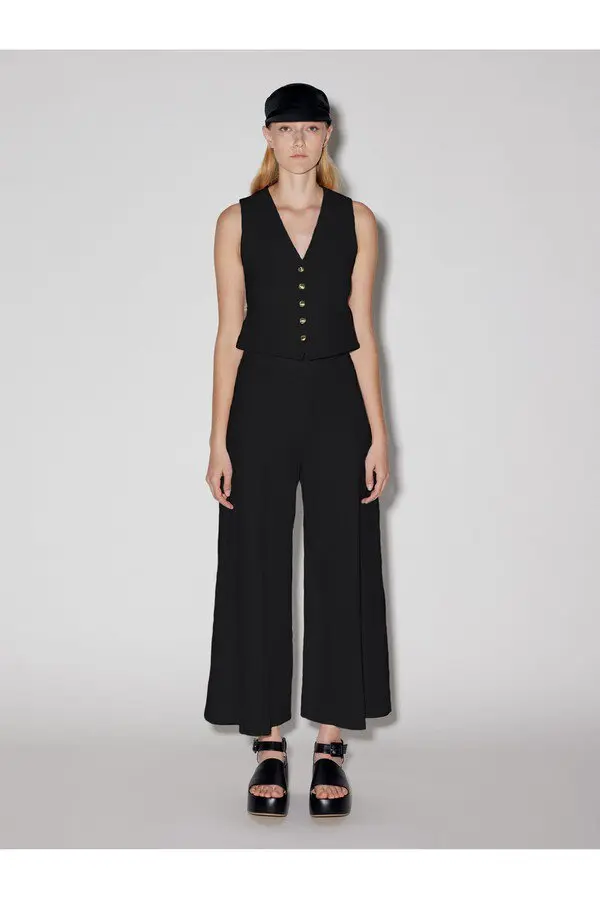 Rosetta Getty Tailored Vest - Black