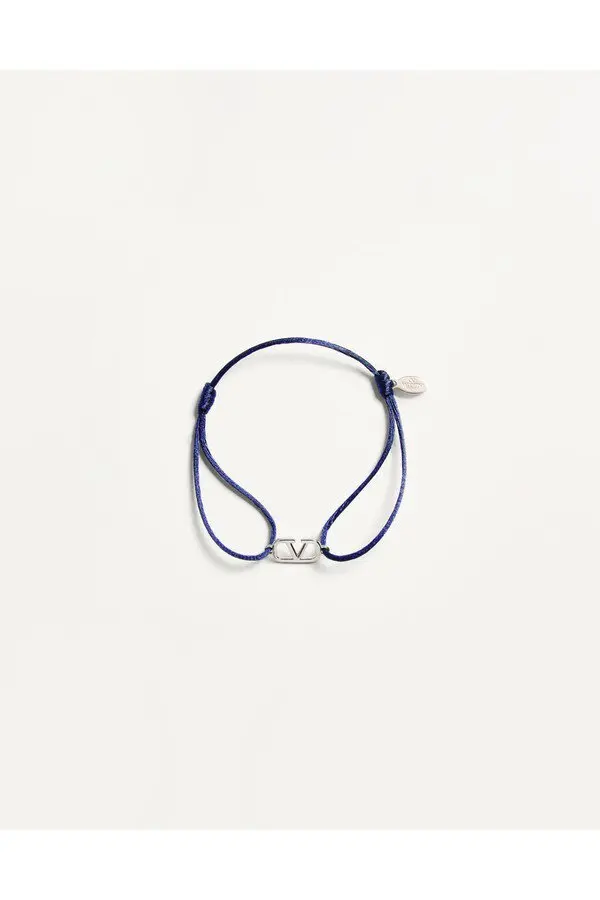 Valentino Garavani Vlogo Signature Cotton Bracelet - Natural