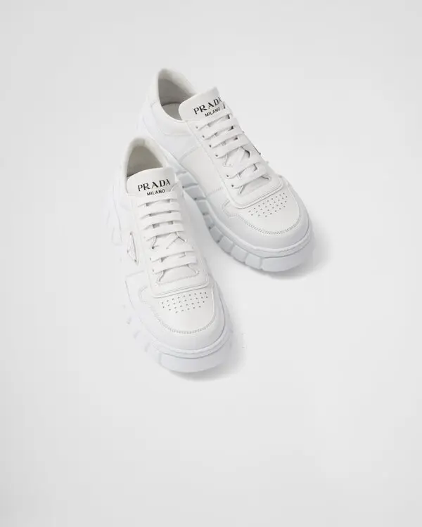 PRADA ホワイト スニーカー MILANO Prada Leather Sneakers - White | Editorialist