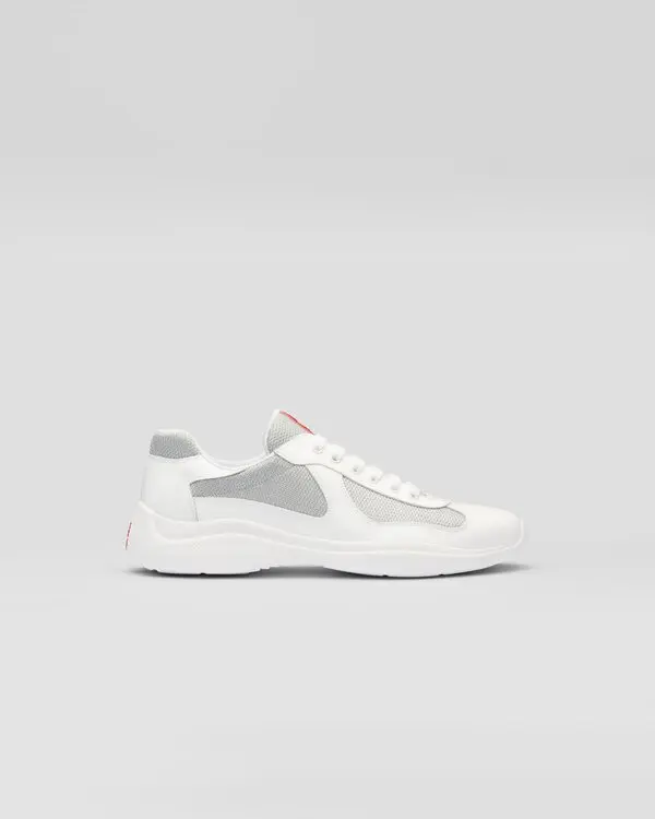 Prada America's Cup Sneakers - White/silver