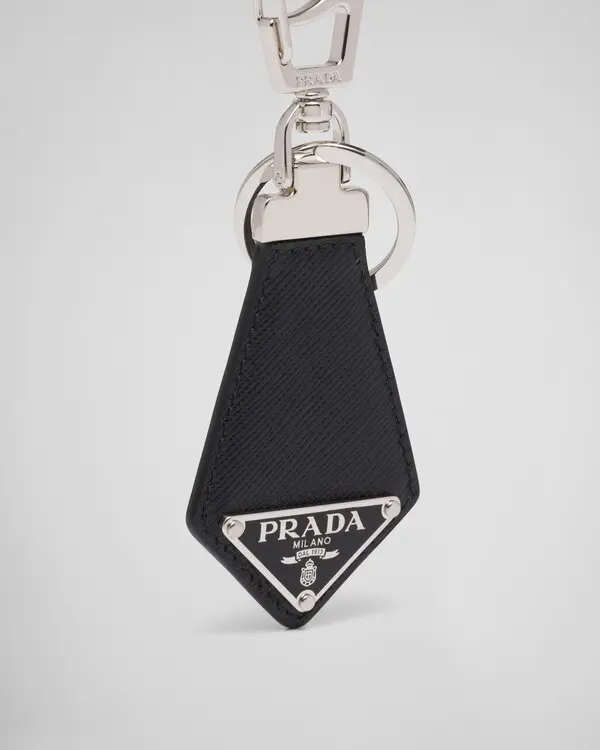 Prada Saffiano Leather Keychain
