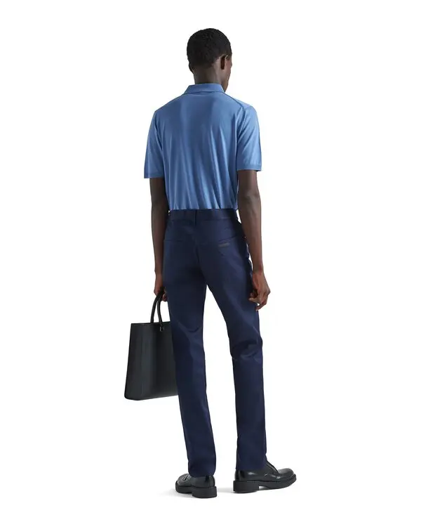 Prada Five-pocket Stretch Drill Jeans - Blue