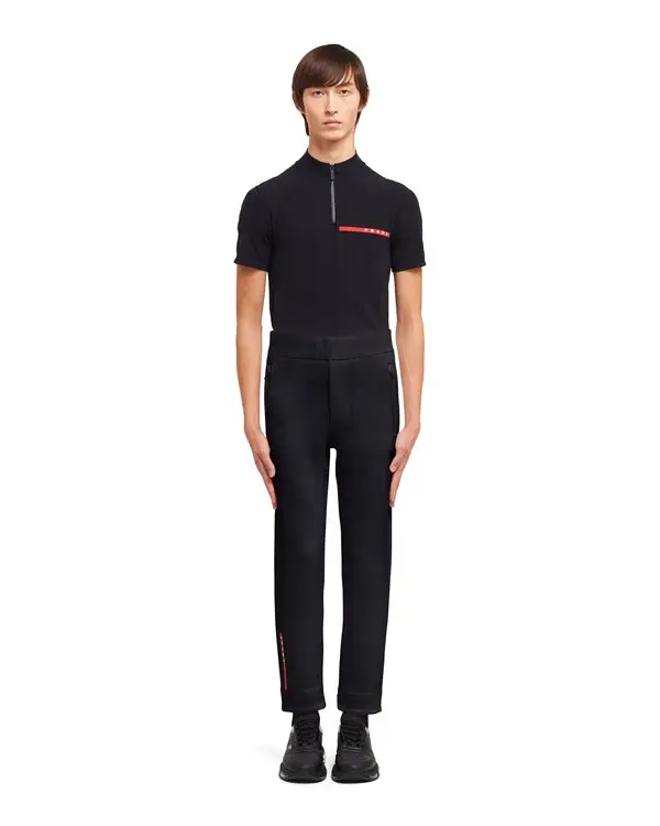 Prada Recycled Double Jerey Pant - Black