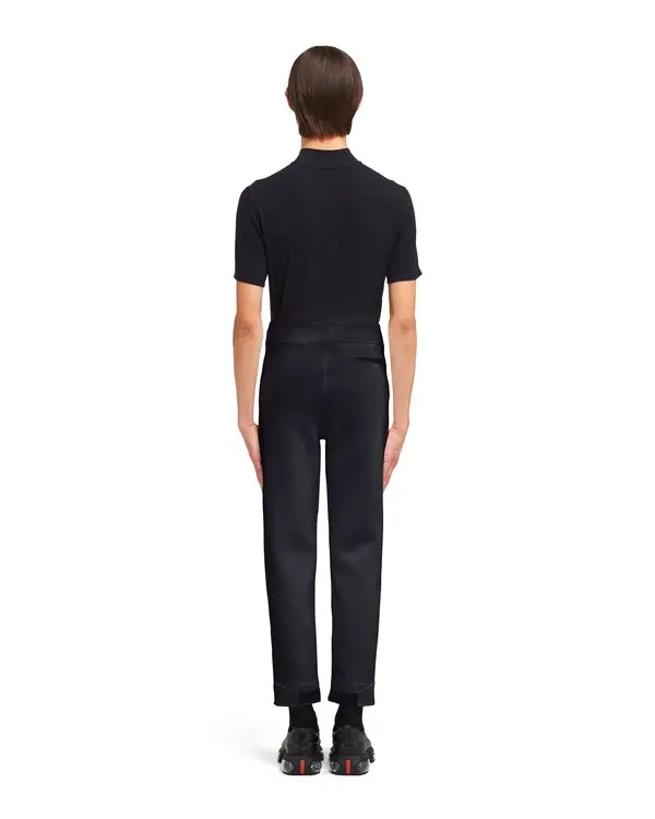 Prada Recycled Double Jerey Pant - Black