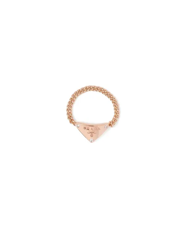 Prada Eternal Gold Chain Ring - Gold/silver