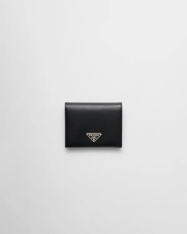 Prada Small Saffiano Leather Wallet - Black