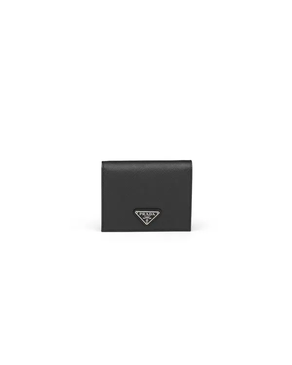 Prada Small Saffiano Leather Wallet - Black