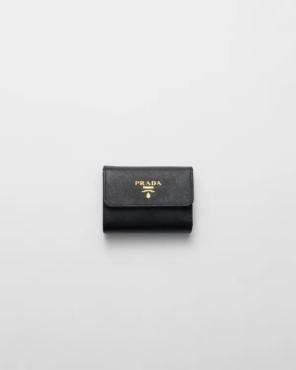 Prada Small Saffiano Leather Wallet - Black