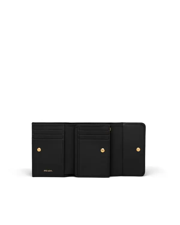 Prada Small Saffiano Leather Wallet - Black