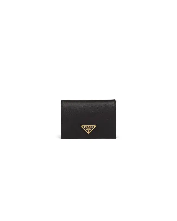 Prada Small Saffiano Leather Wallet - Black