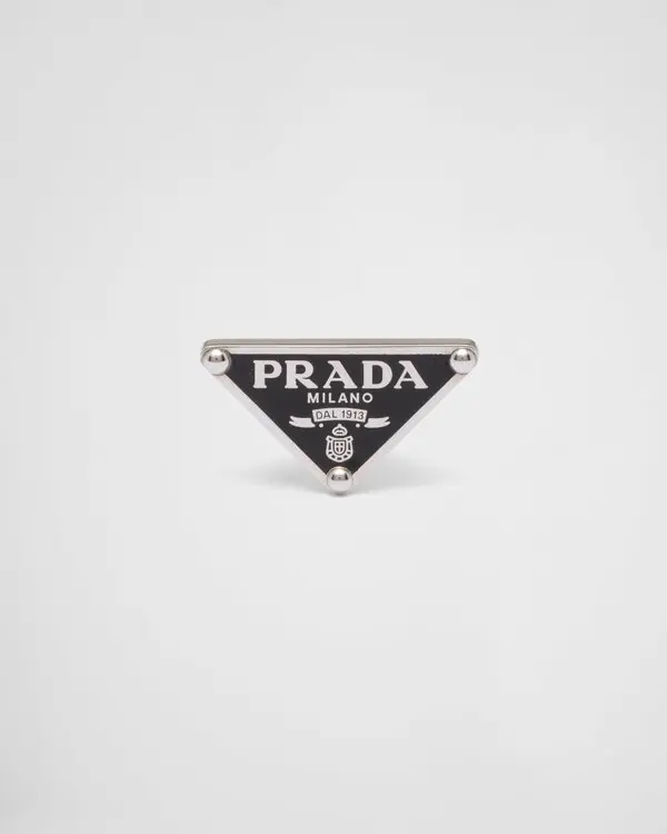 Prada Symbole Single Left Earring - Black