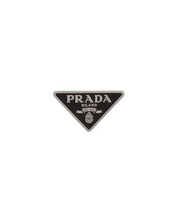 Prada Symbole Single Left Earring - Black