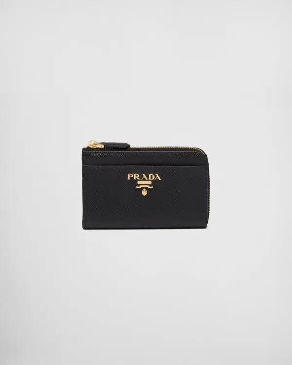 Prada Saffiano Leather Keychain - Black