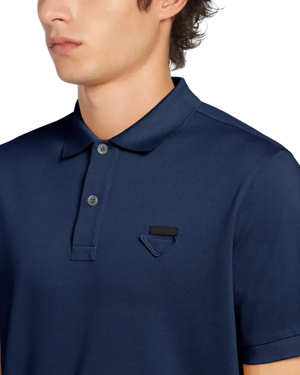 トップス Prada tricolor polo shirt navy トップス Prada tricolor polo shirt navy PRADA Mens Polo