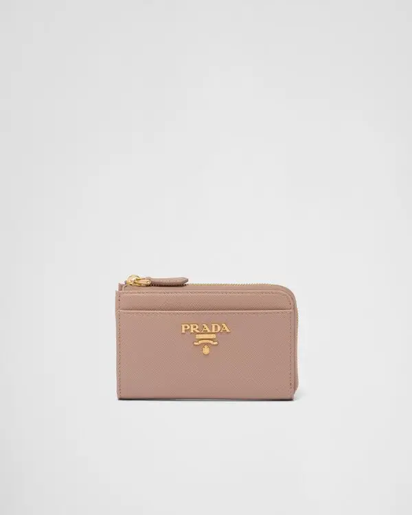 Prada Saffiano Leather Keychain - Powder Pink