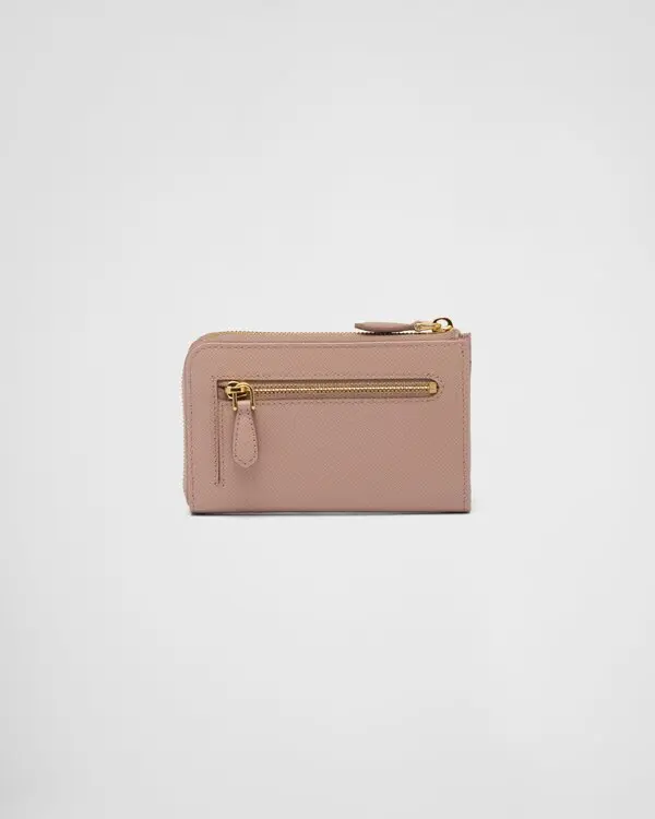 Prada Saffiano Leather Keychain - Powder Pink