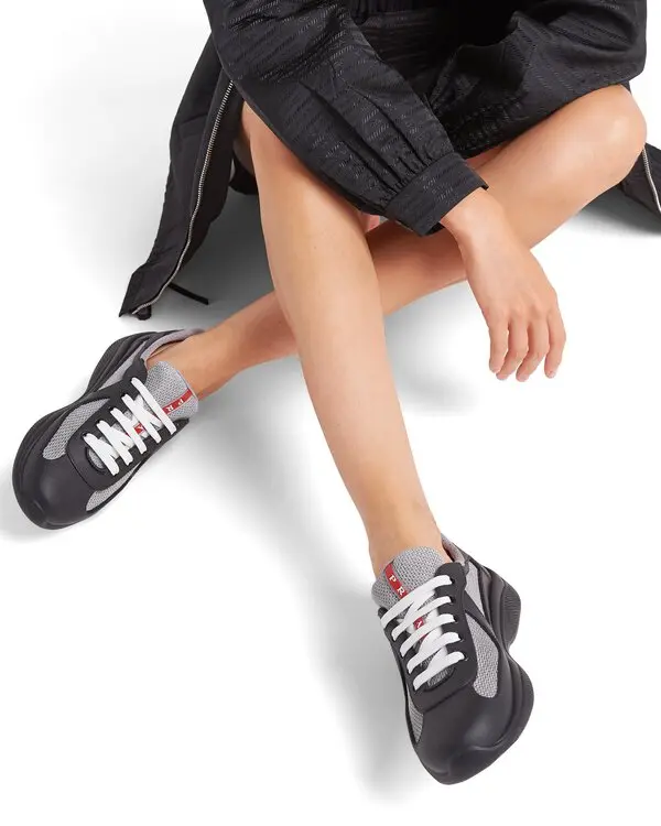 Prada America's Cup Sneakers - Black