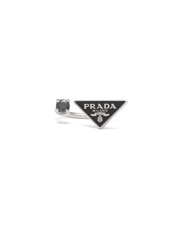 Prada Symbole Ring - Black