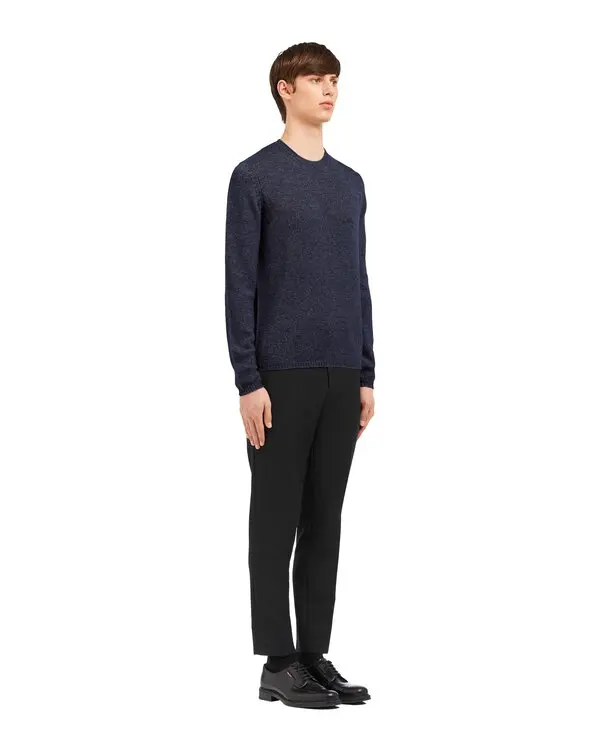 Prada Cashmere Crew-neck Sweater - Blue
