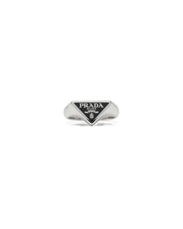 Prada Symbole Ring - Black