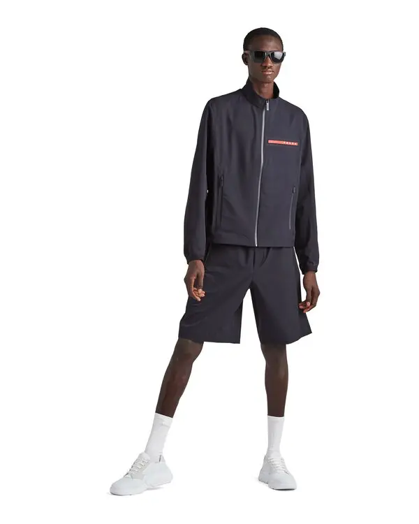 ぱくPRADA ライトバイストレッチジャケット　ナイロンジャケット Prada Light Bi-stretch Jacket - Black | Editorialist
