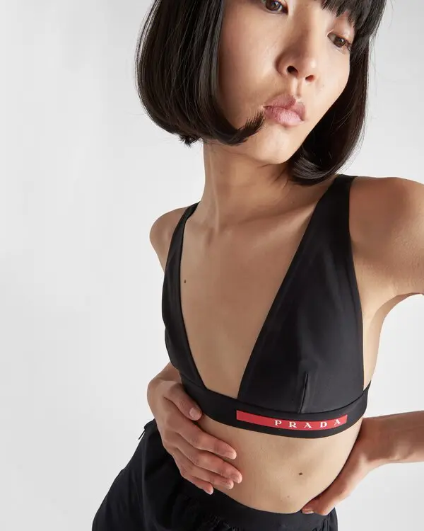 Prada Stretch Jersey Swimsuit Top