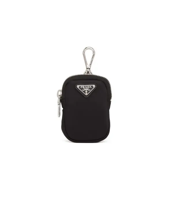 Prada Re-nylon Mini Pouch With Keychain
